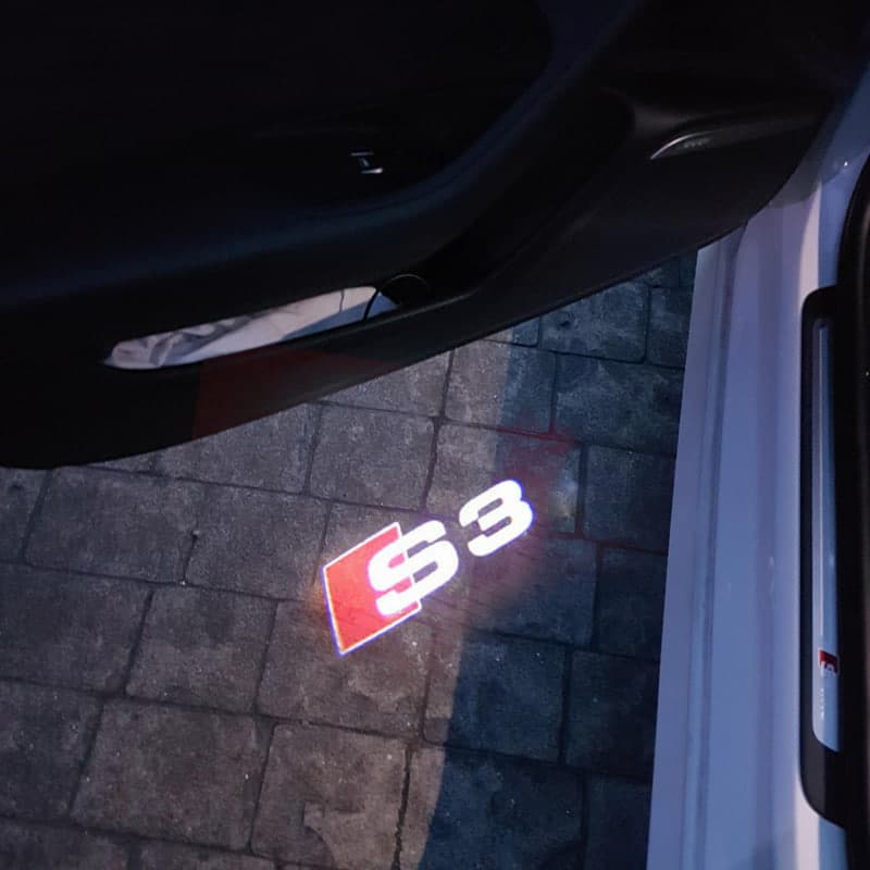 3D LED Audi Einstiegsbeleuchtung Logo | Lichter Auto