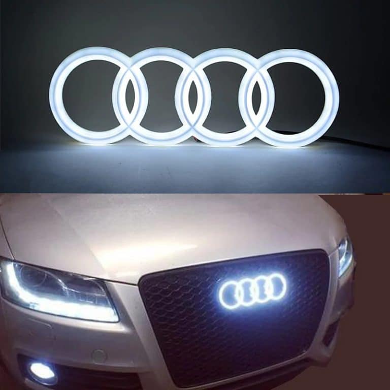 Vorderer Mittelgrill Audi Zeichen Beleuchtet | Lichter Auto